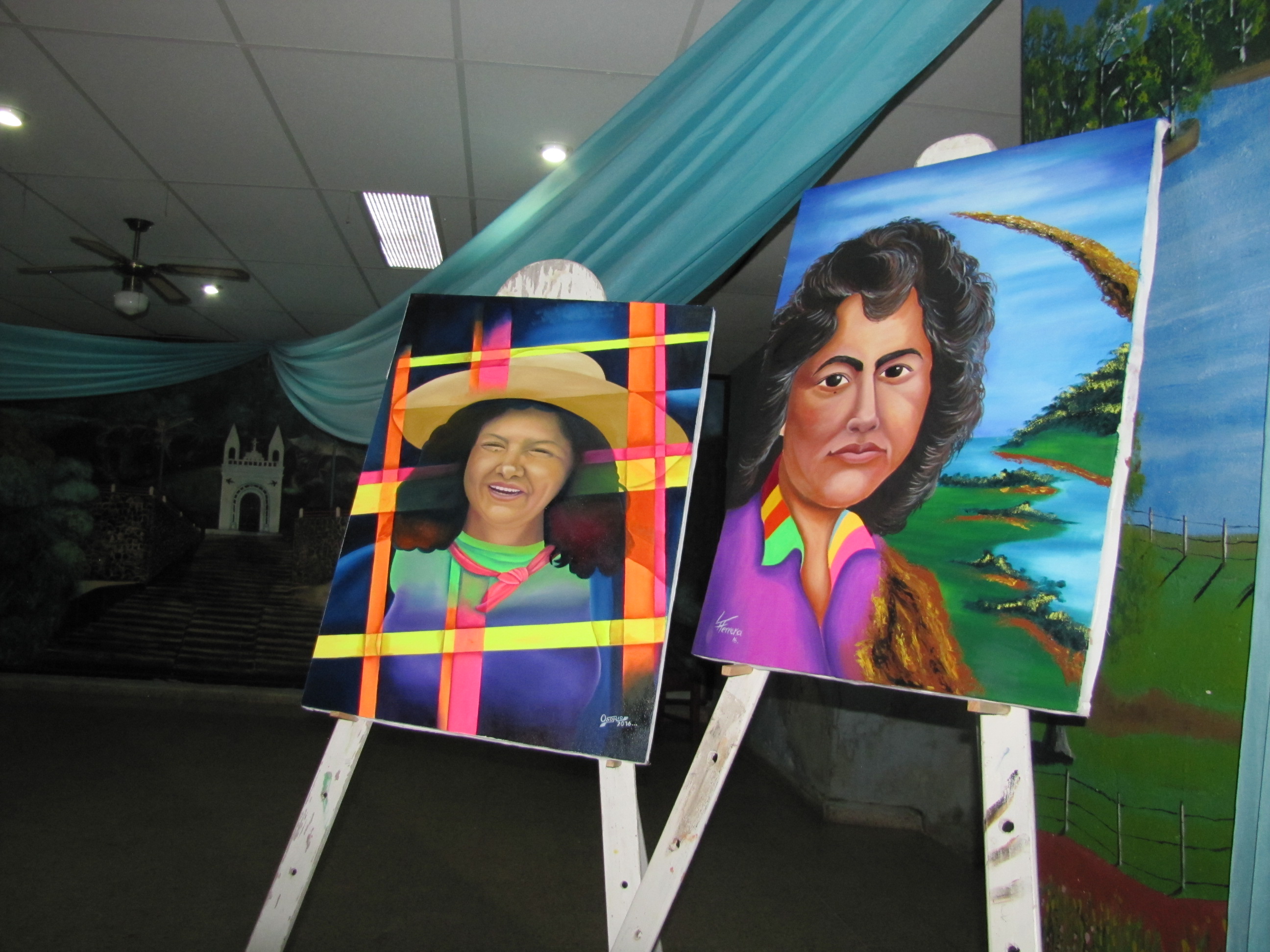 La memoria de Berta Cáceres se hace pintura en el Dia de la Mujer ...